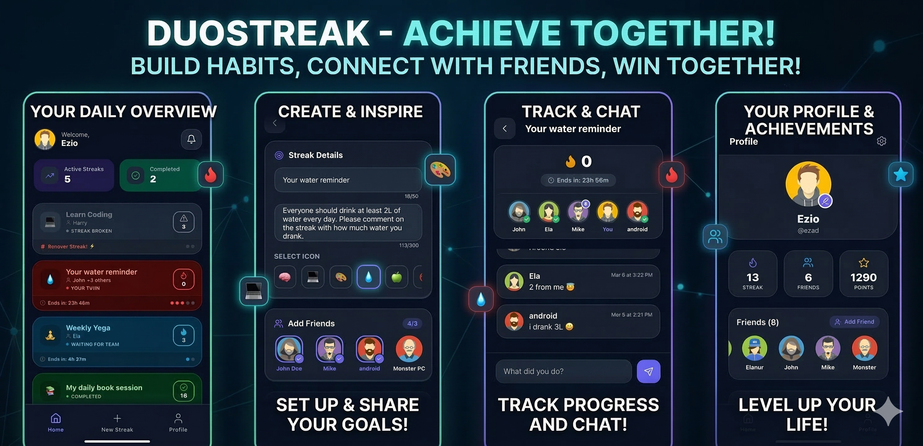 DuoStreak – Habit Tracker App for Solo & Duo Streaks